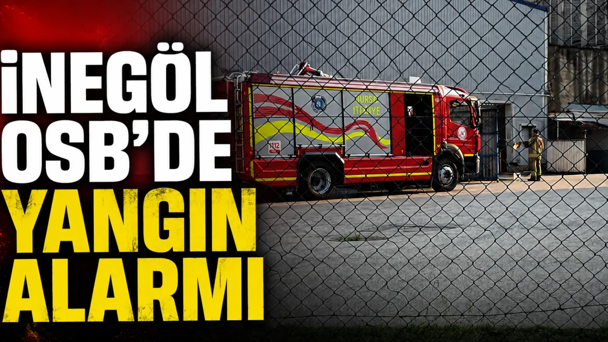 İnegöl OSB’de tekstil fabrikasında çıkan yangın kısa sürede söndürüldü